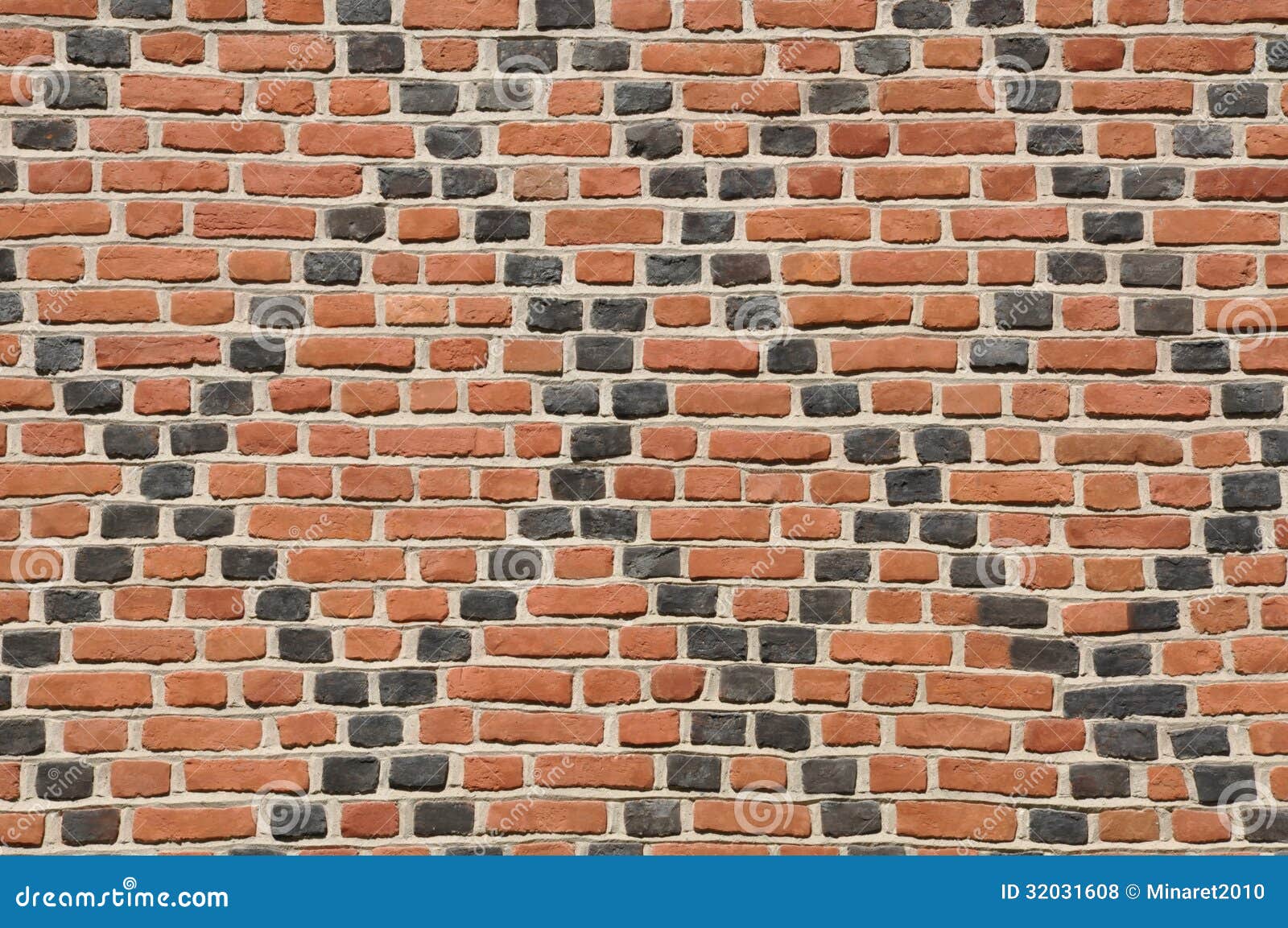 Red and black brick wall stock photo. Image of cement - 32031608