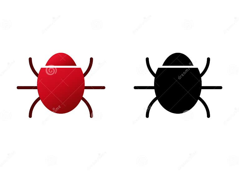 Red and black bug codes stock vector. Illustration of message - 261669782 Red and black bug codes stock vector. Illustration of message - 261669782