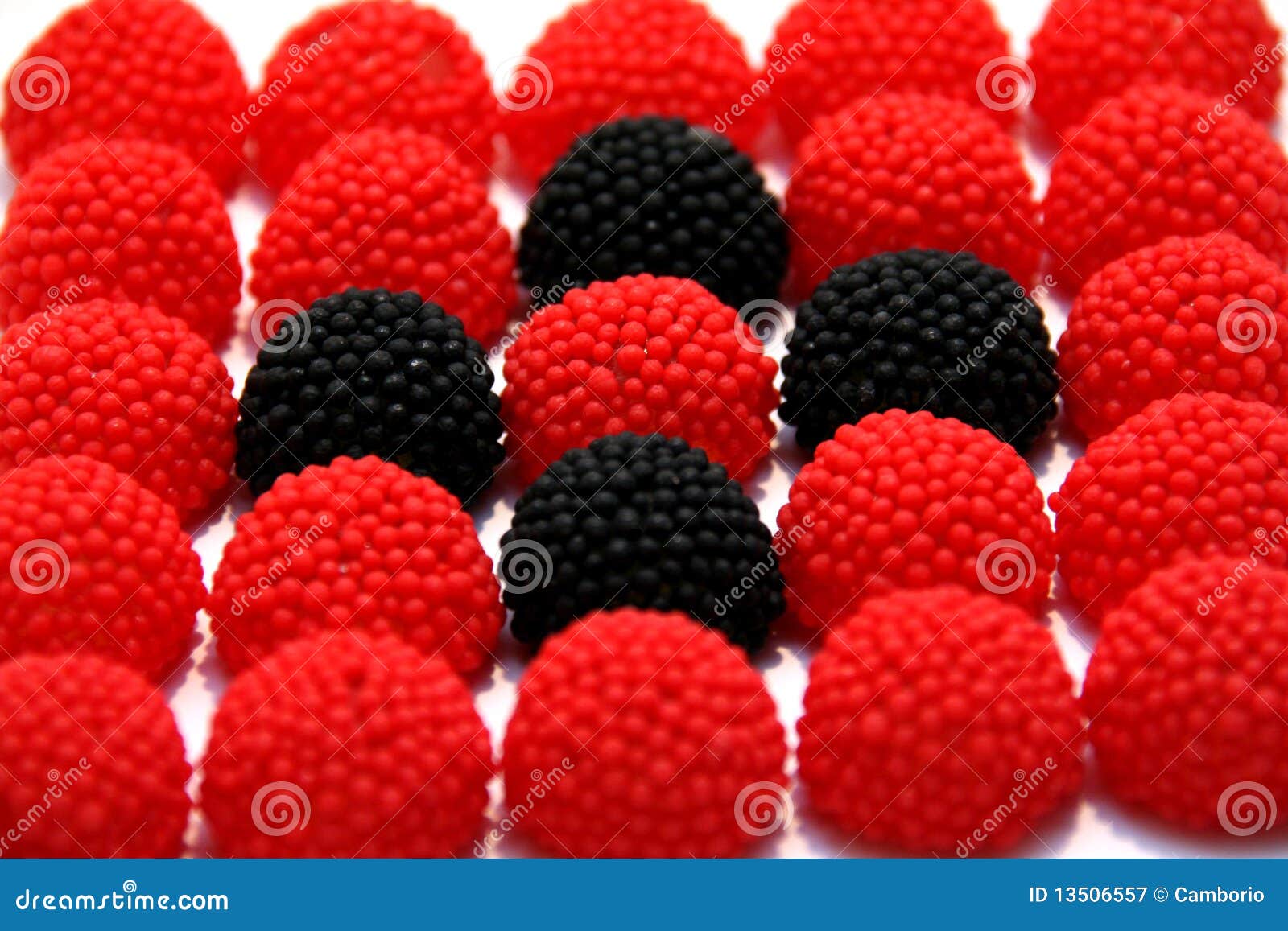 Red and Black Candy Gum Drops Stock Image - Image of negro, sugar: 13506557