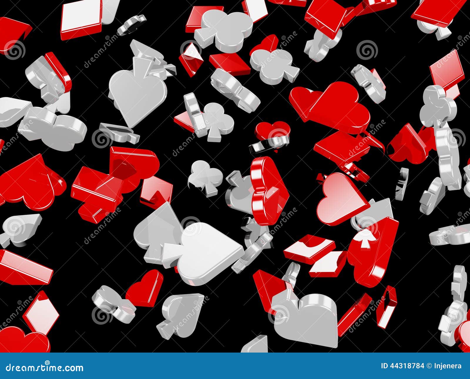 Red And Black Card Symbols Background Royalty-Free Illustration ...