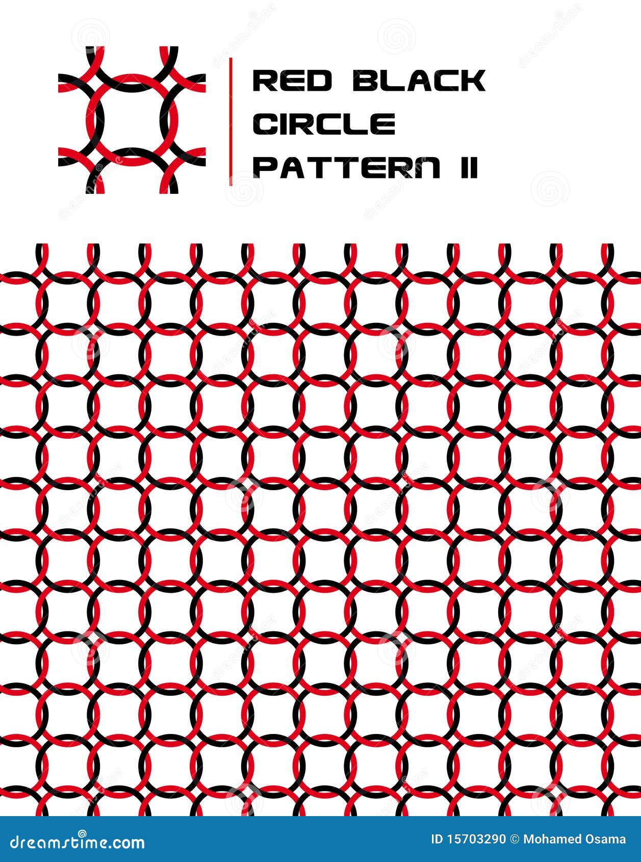 Red & Black Circle Pattern Stock Vector - Illustration of design ...