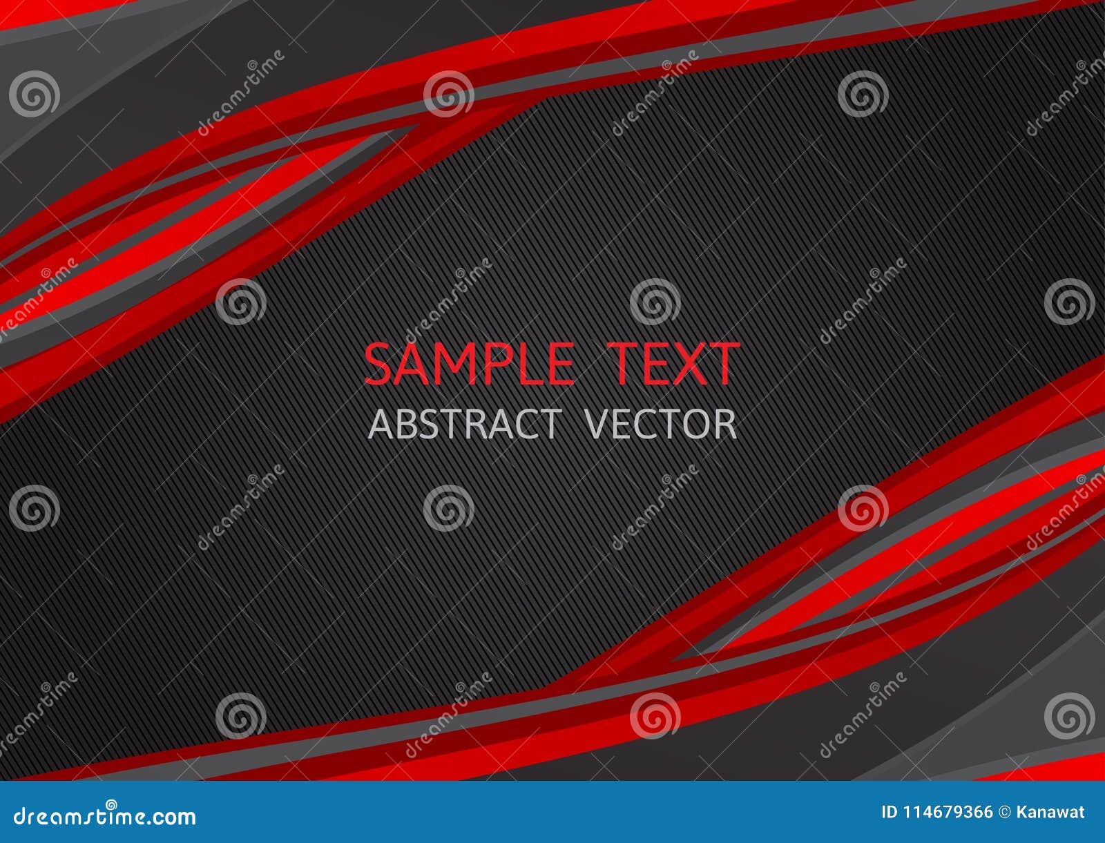 Red and Black Color, Abstract Vector Background with Copy Space, Modern ...
