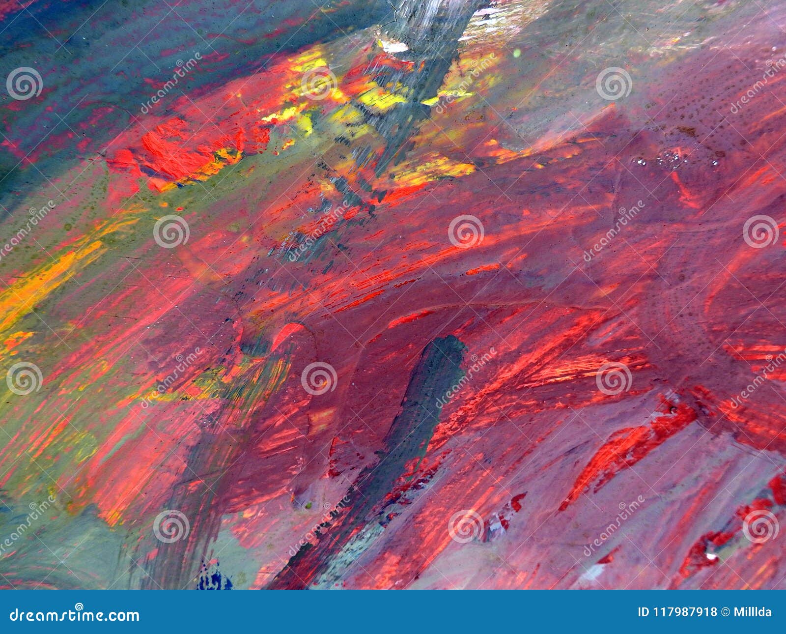 Colorful Painted Surface Texture on Wall Stock Illustration ...