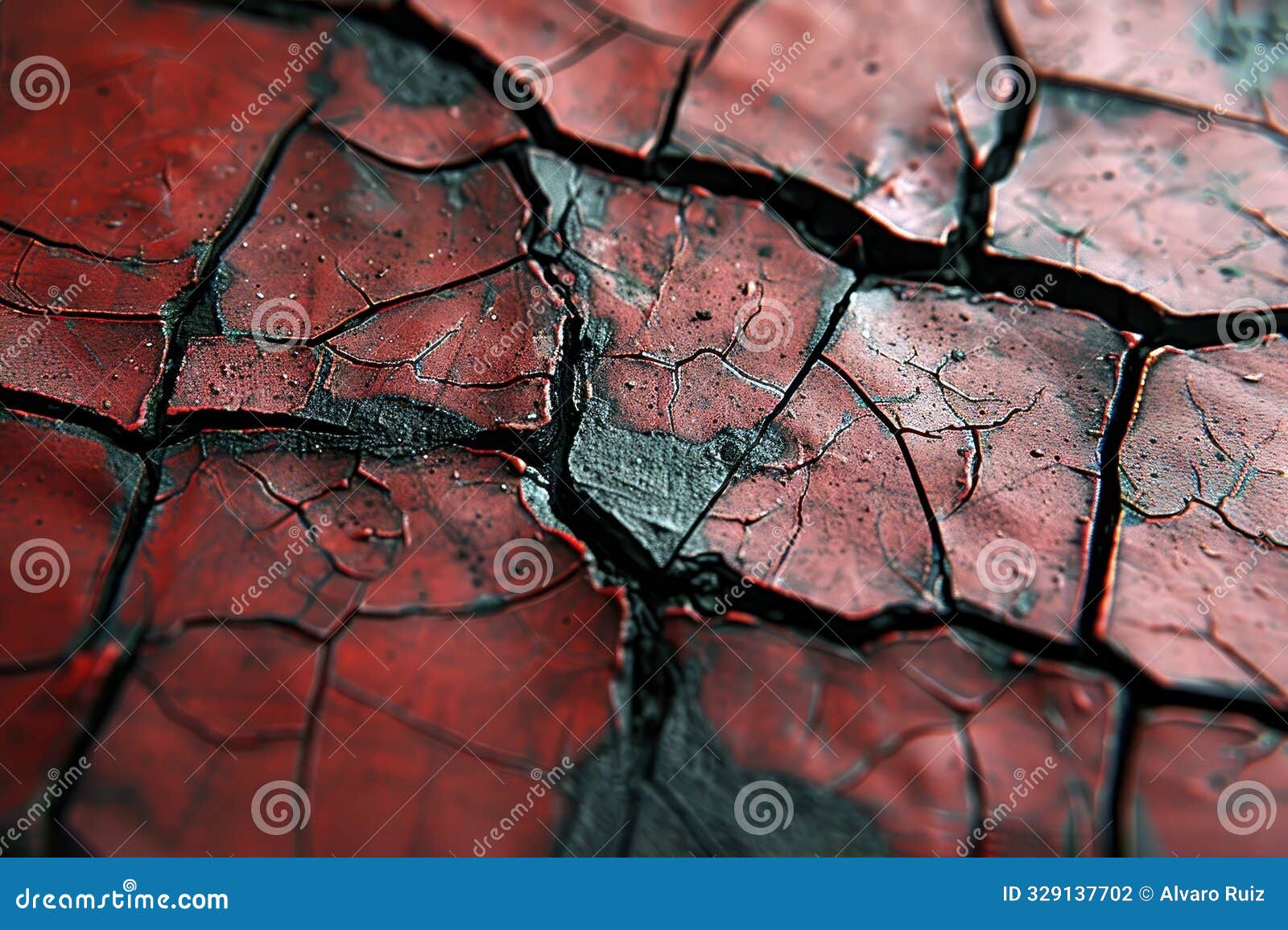 Red and Black Cracked Paint Texture Stock Photo - Image of intricate ...
