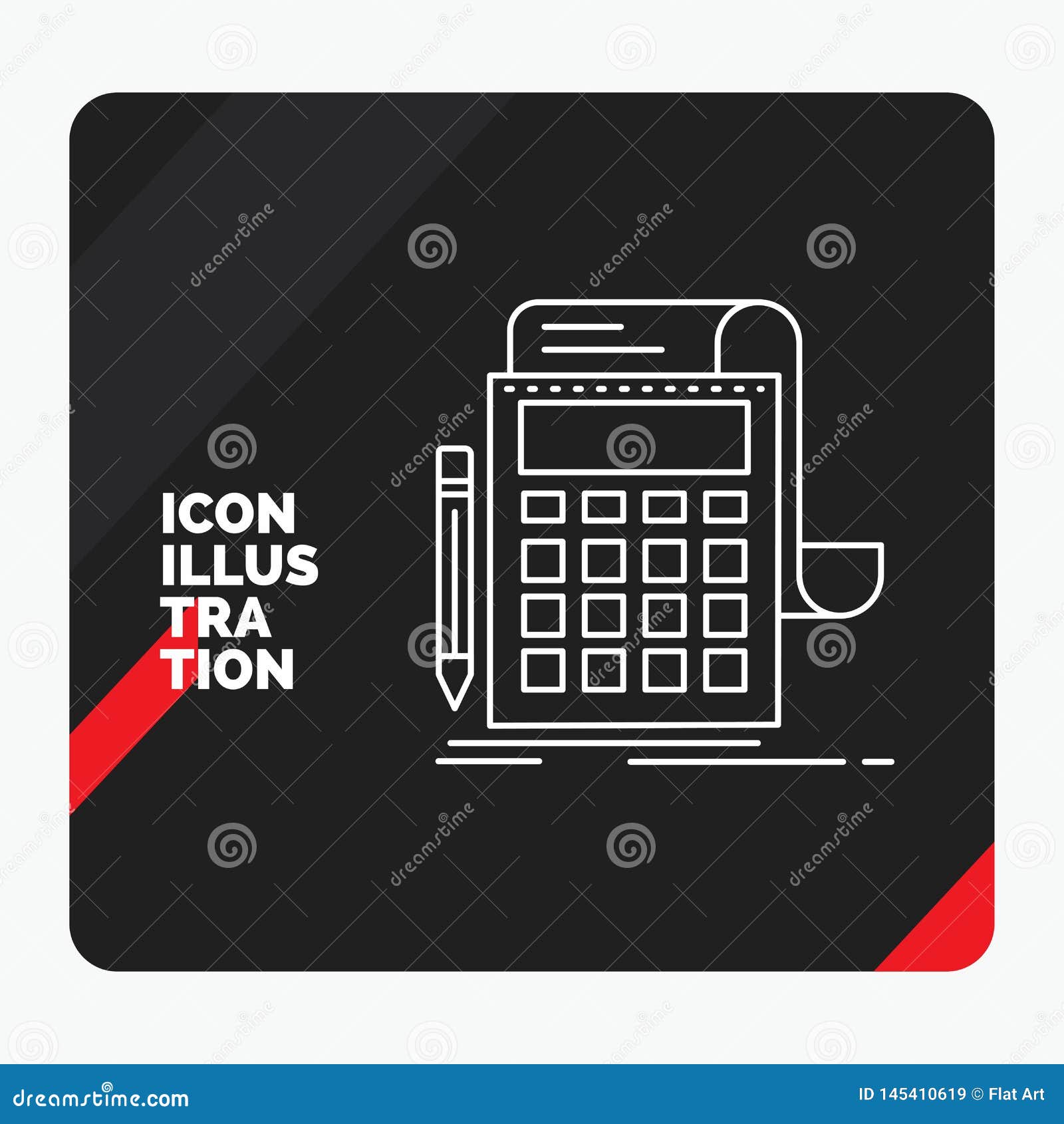 Red and Black Creative Presentation Background for Accounting, Audit ...
