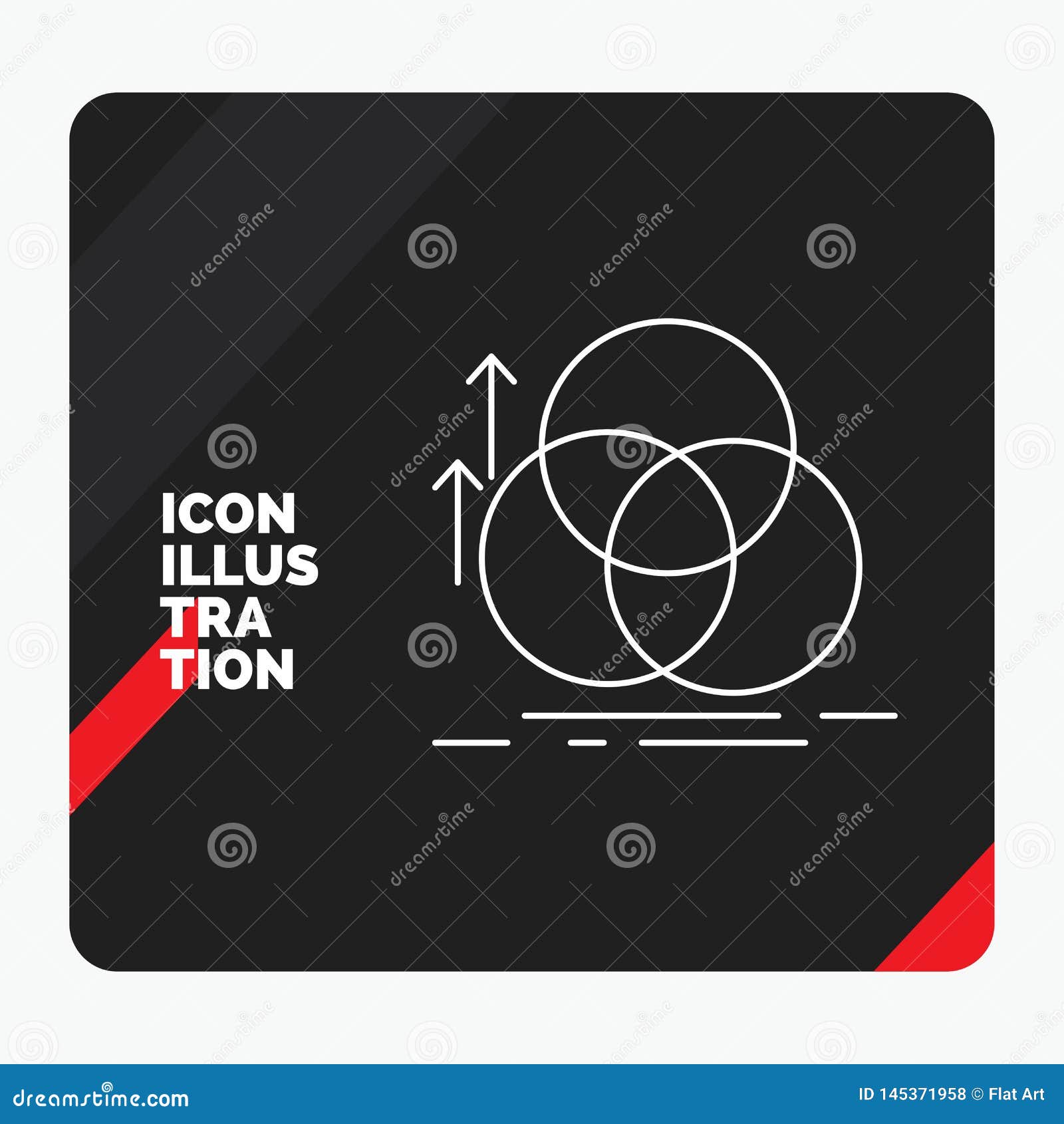 Red and Black Creative Presentation Background for Balance, Circle ...