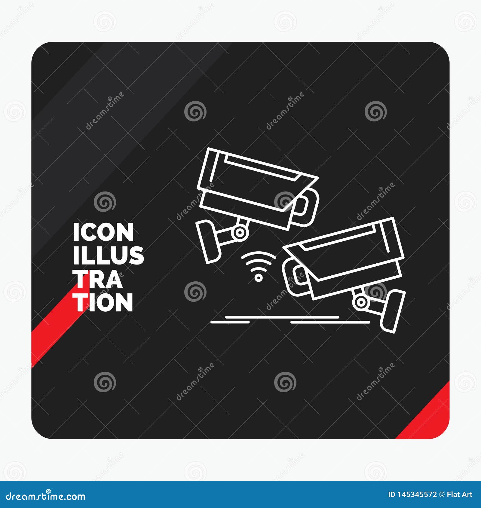 Red and Black Creative Presentation Background for CCTV, Camera ...