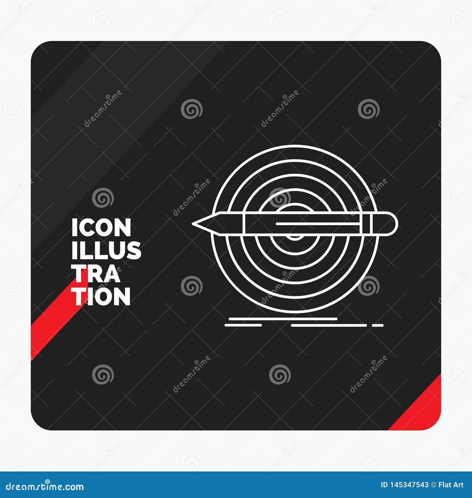 Red and Black Creative Presentation Background for Design, Goal, Pencil ...