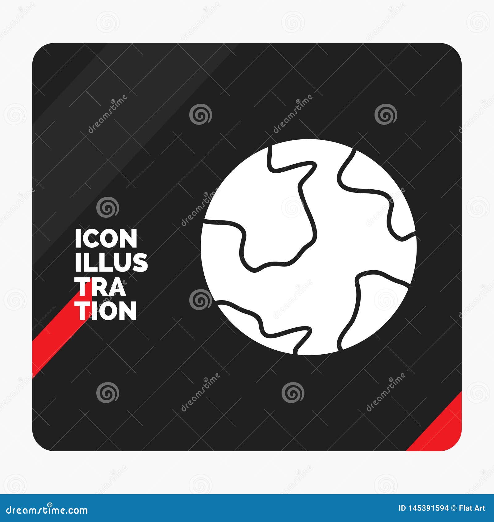 Red and Black Creative Presentation Background for Earth, Globe, World ...