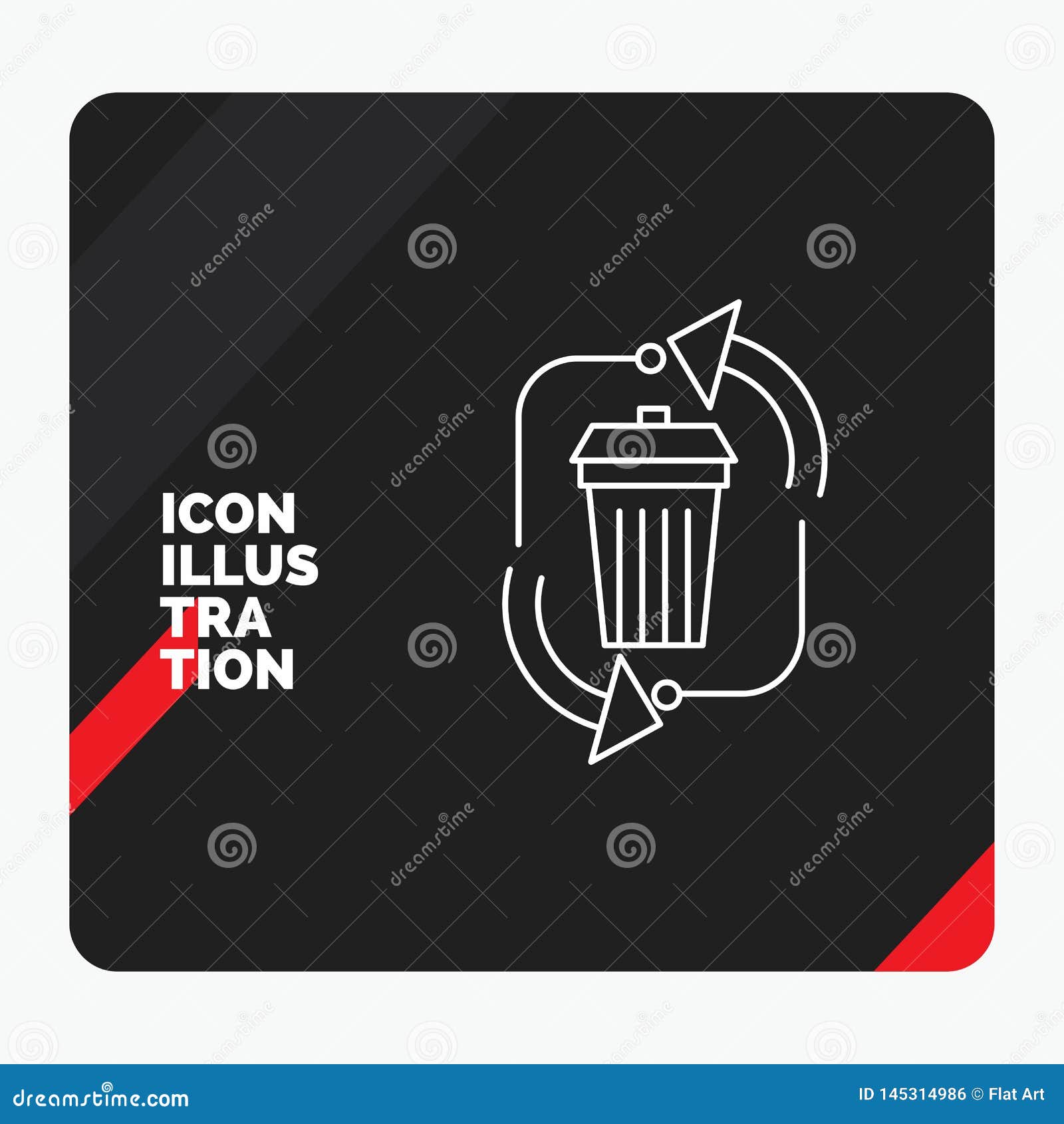 Red and Black Creative Presentation Background for Waste, Disposal ...