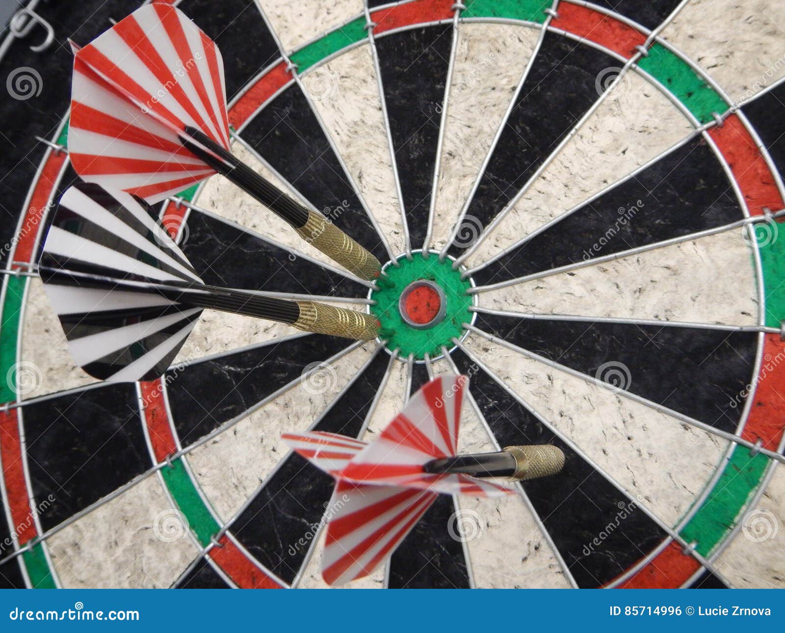 Red and Black Darts for the Famous Game Stock Photo - Image of circle ...