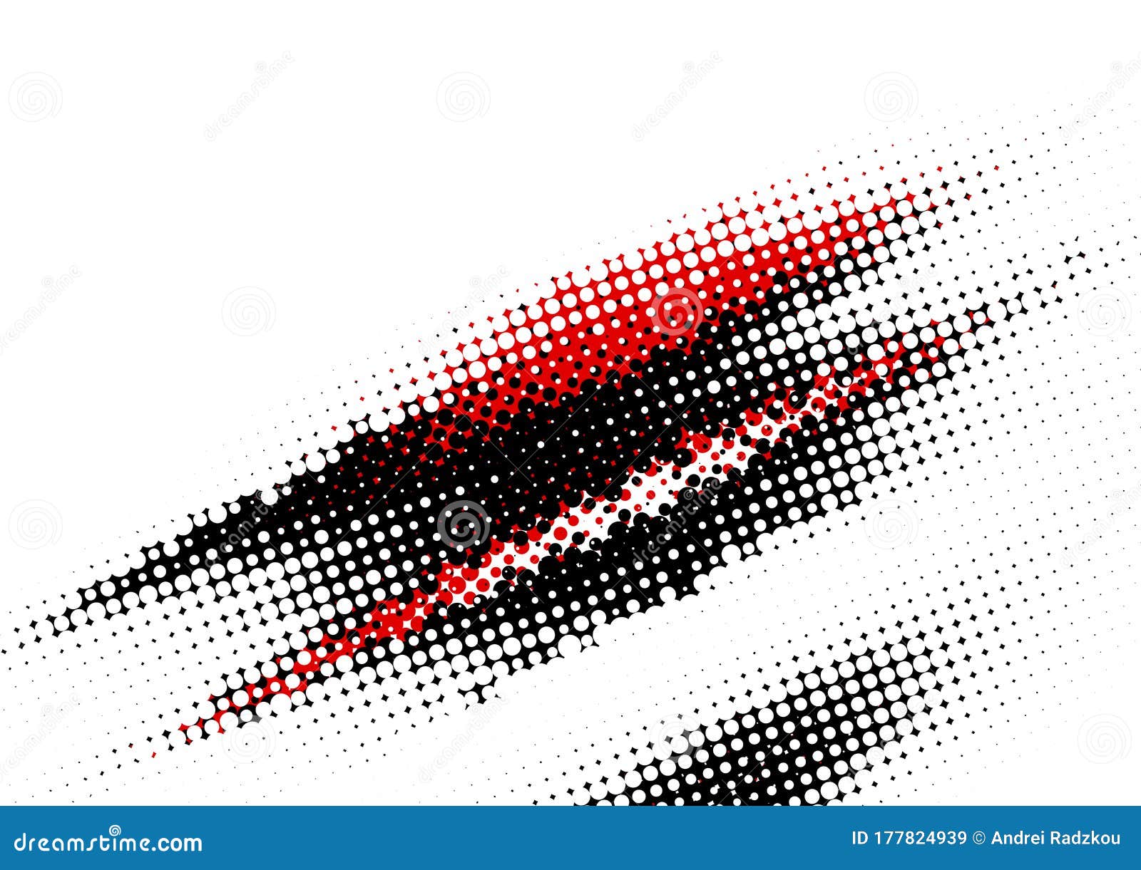 Red and Black Dotted Background with Halftone Effect on White Stock ...