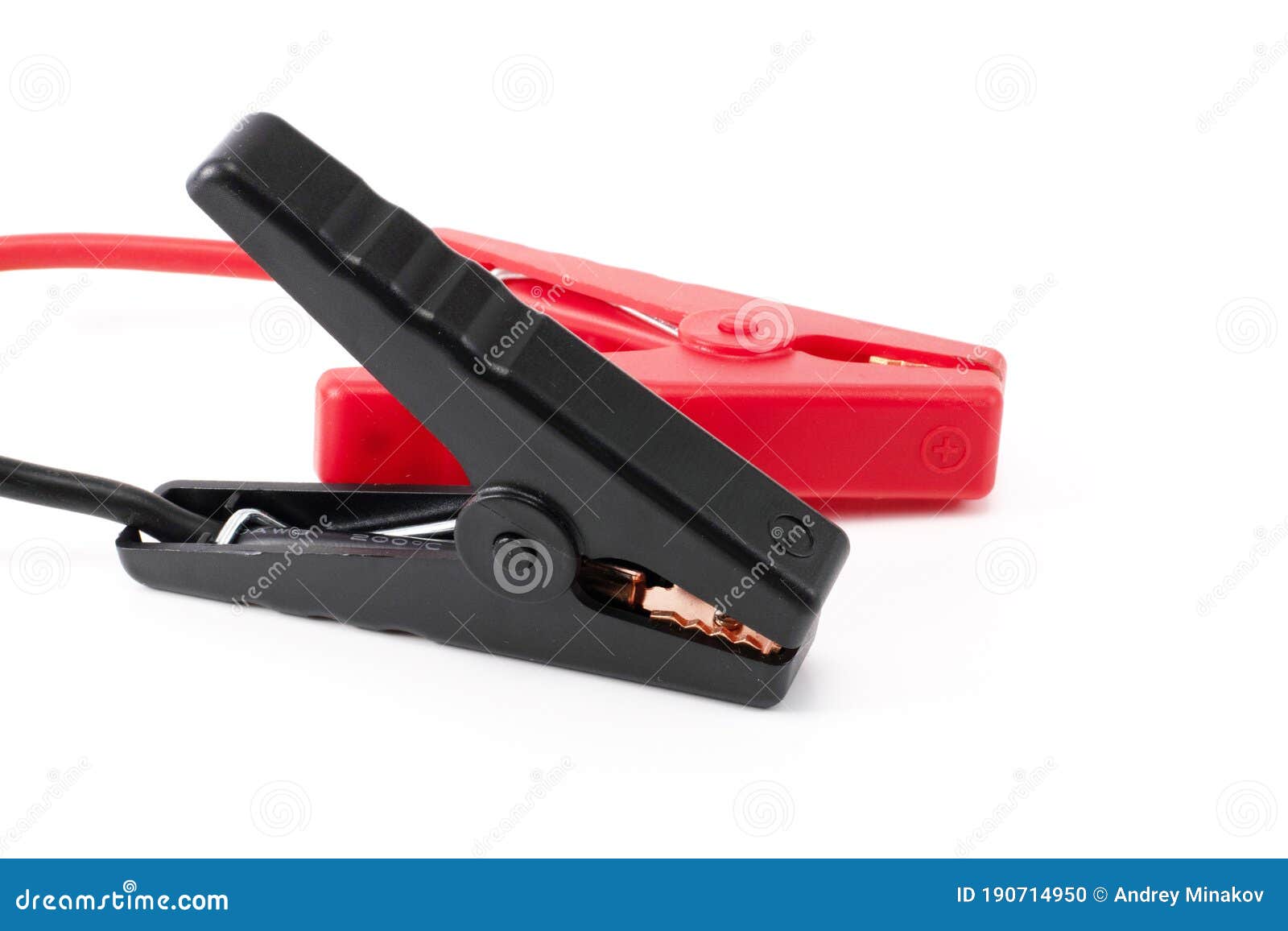 Red and Black Electric Power Crocodiles Isolated Stock Photo - Image of ...