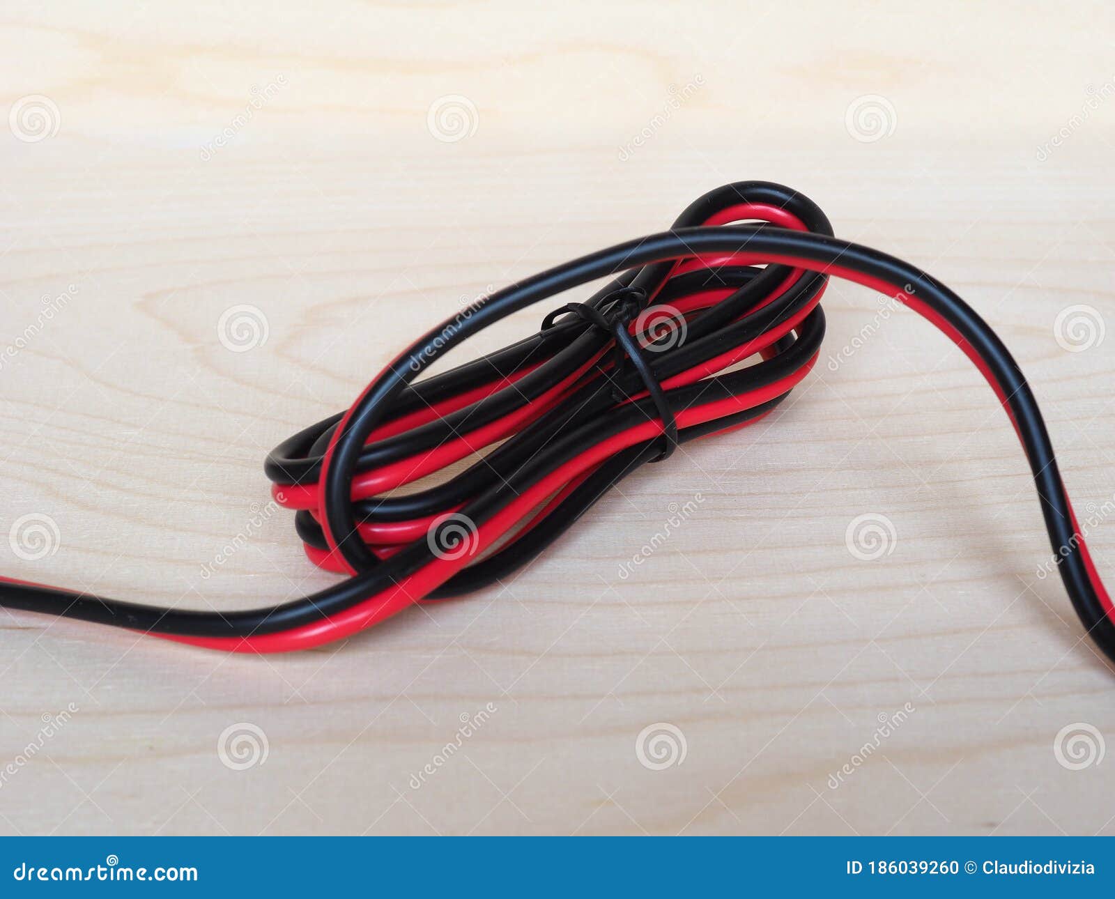 Red and Black Electric Wire Stock Photo - Image of electronics ...