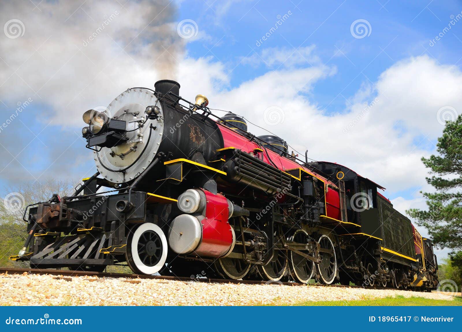 Red and Black Engine stock image. Image of clouds, heritage - 18965417