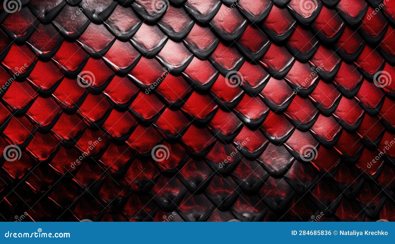 Red and Black Exotic Snake Skin Pattern or Dragon Scale Texture As a ...