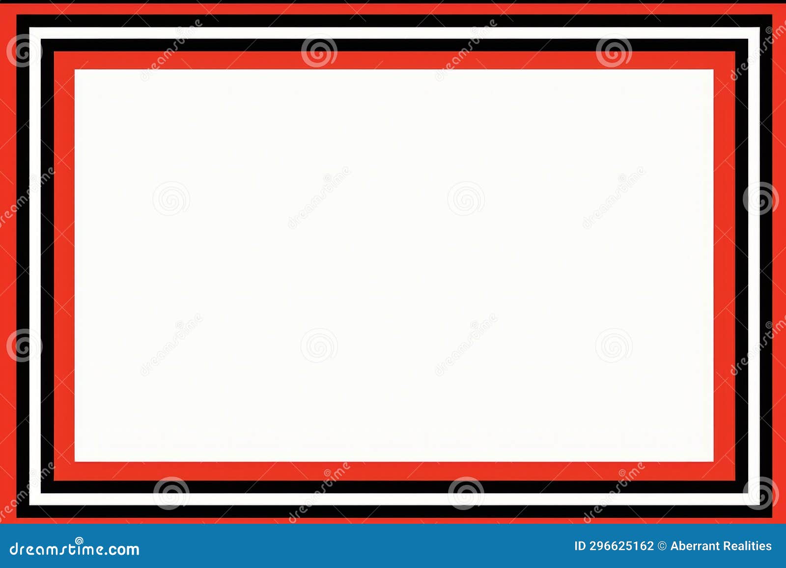 A Red and Black Frame with a White Border Stock Illustration ...
