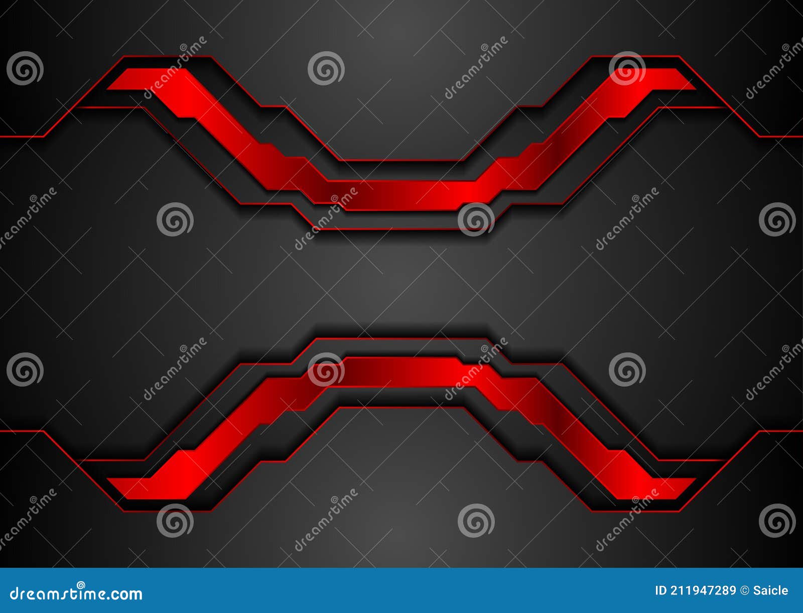 Red and Black Futuristic Abstract Technology Background Stock Vector ...