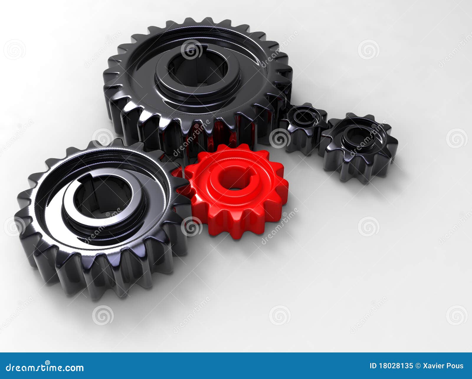 Red and black gear stock illustration. Illustration of gradient - 18028135