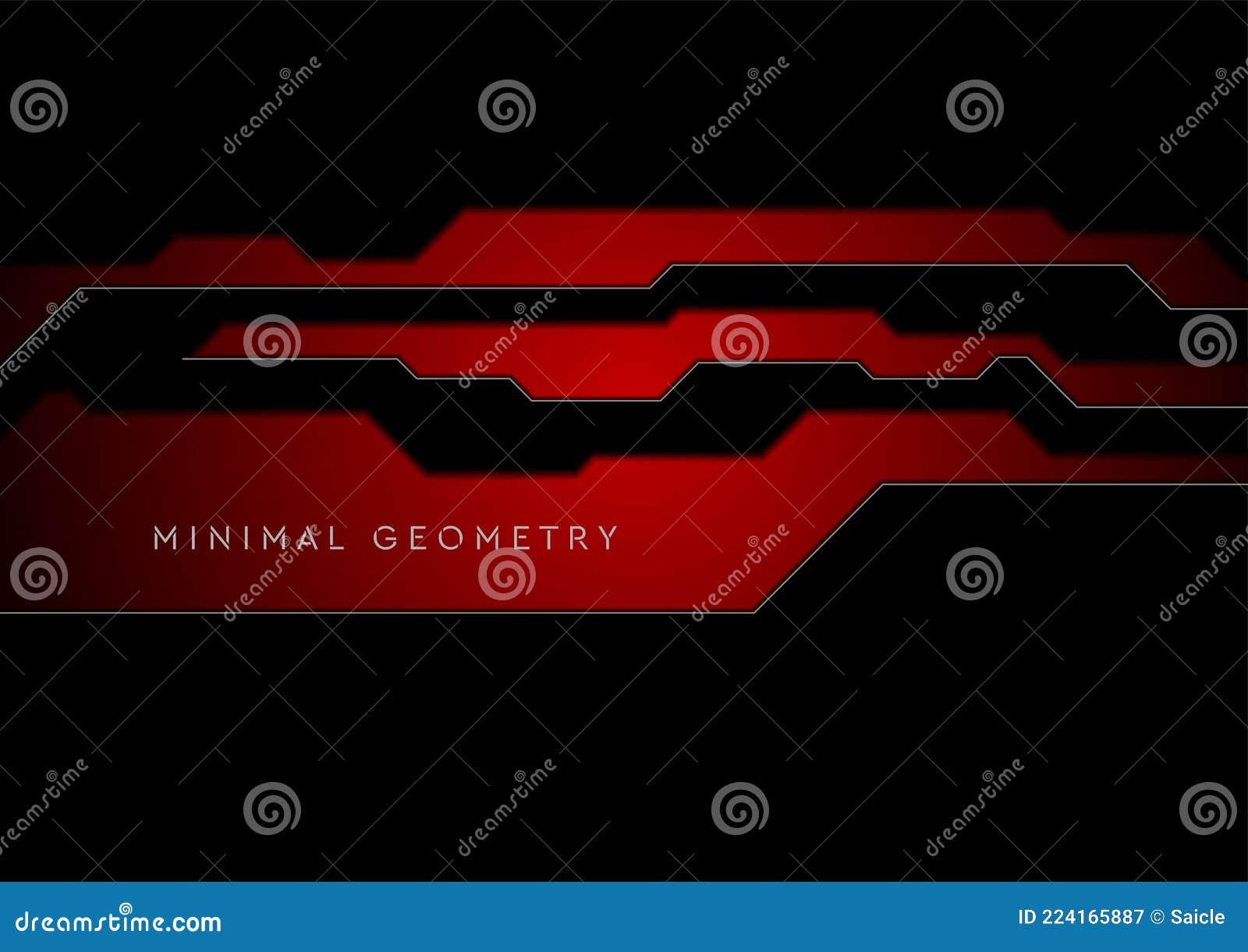 Red and Black Geometric Abstract Technology Background Stock Vector ...