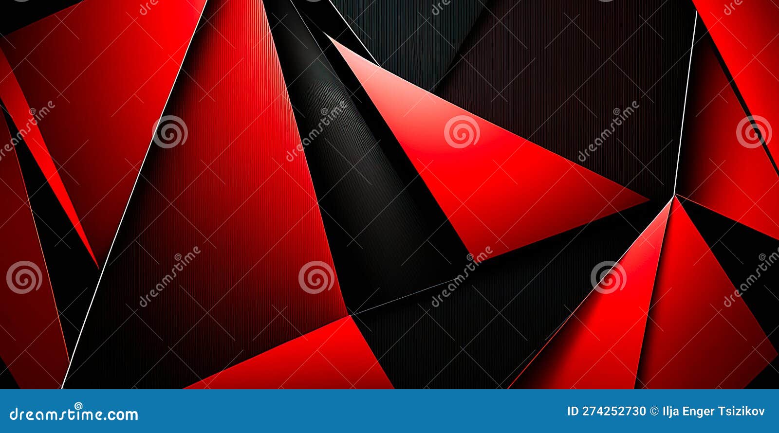 Red, Black Geometric Triangle Abstract Background Illustration. Modern ...