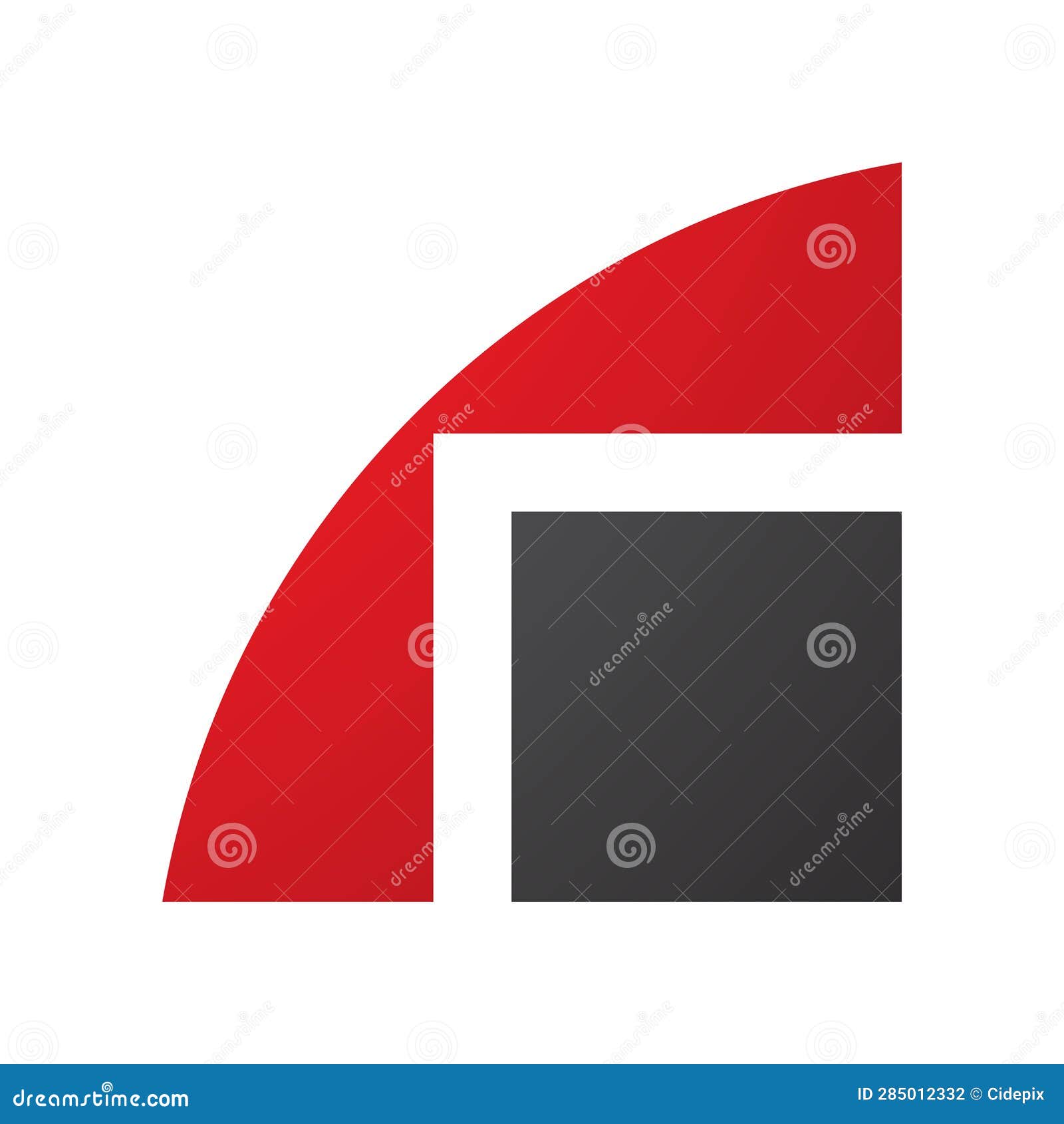 Red and Black Geometrical Letter R Icon Stock Vector - Illustration of ...