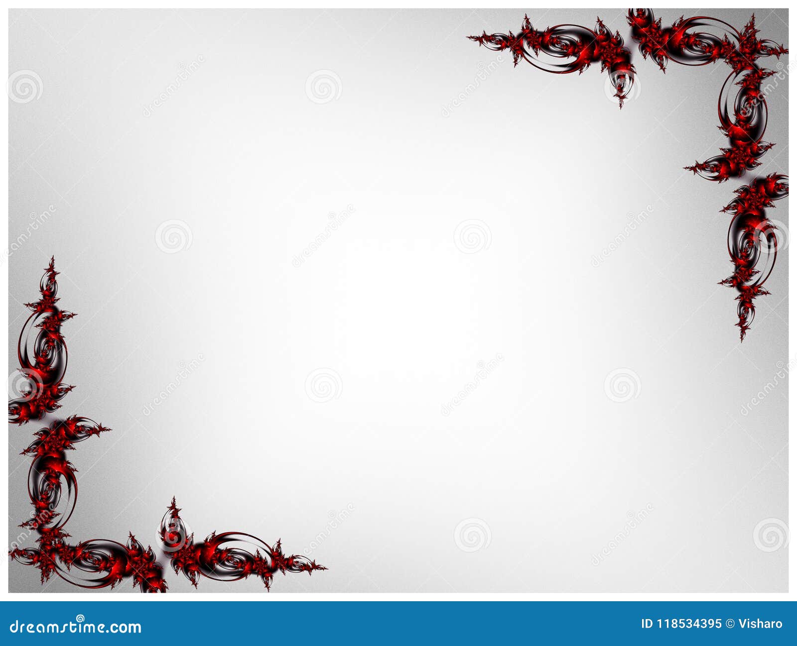 Red and Black Gothic Frame stock illustration. Illustration of greeting ...