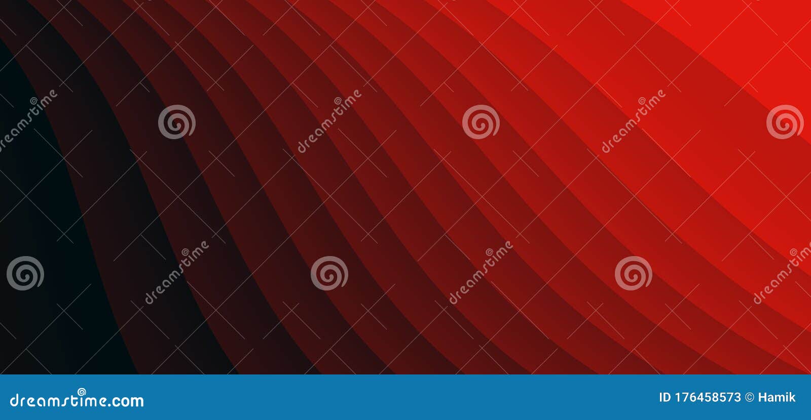 Red and Black Gradient Wave Stock Illustration - Illustration of ...