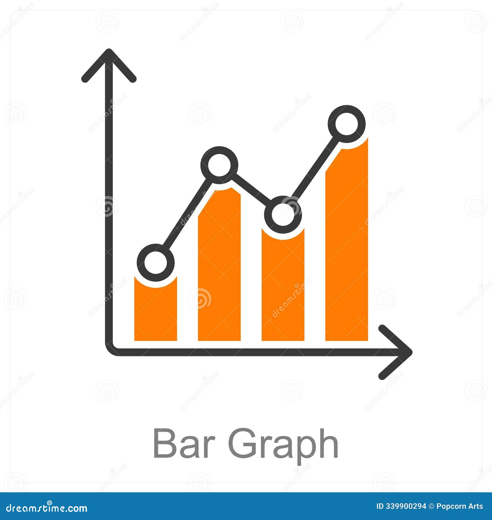 Bar Graph stock illustration. Illustration of chart - 339900294