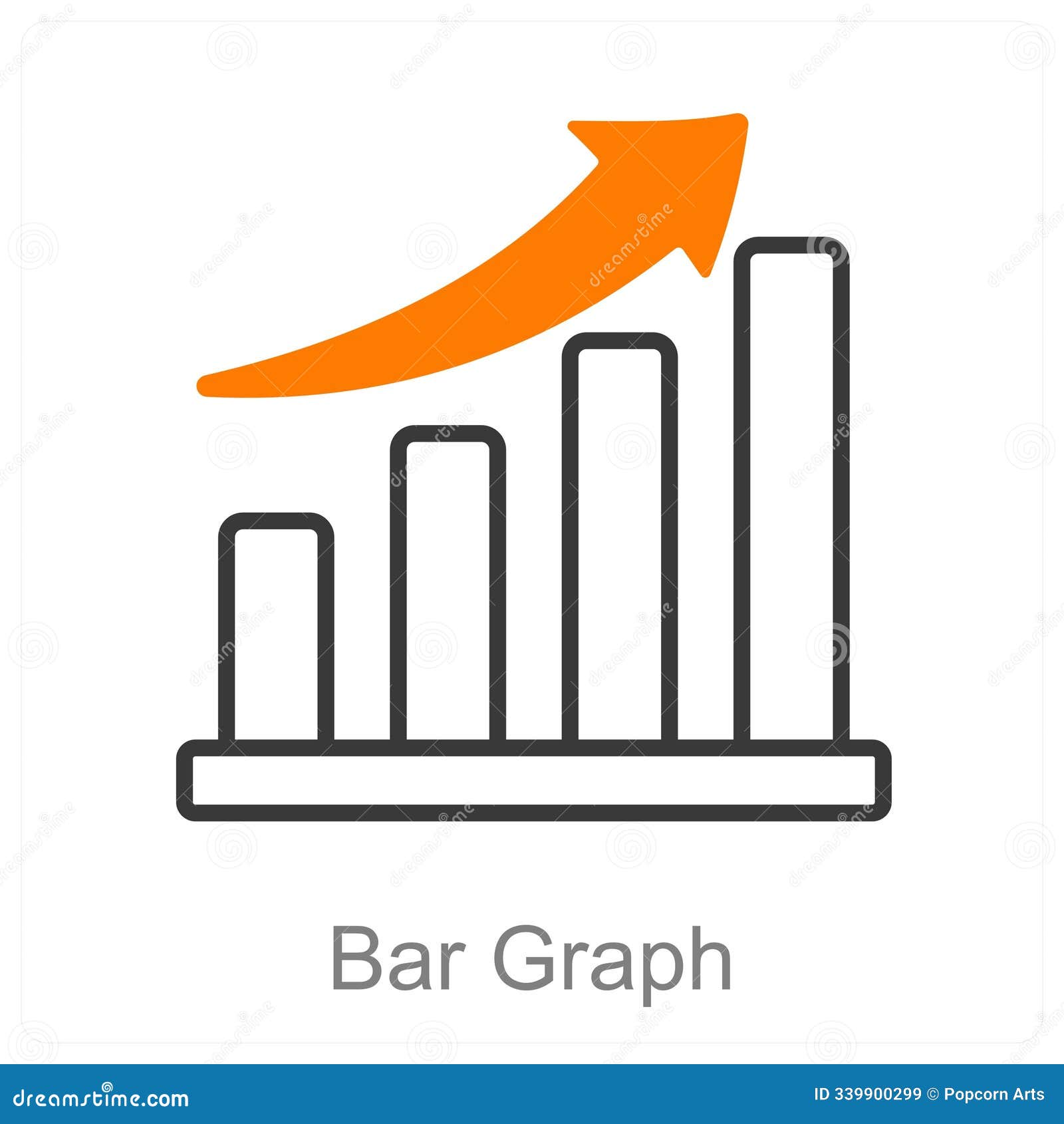 Bar Graph stock illustration. Illustration of report - 339900299