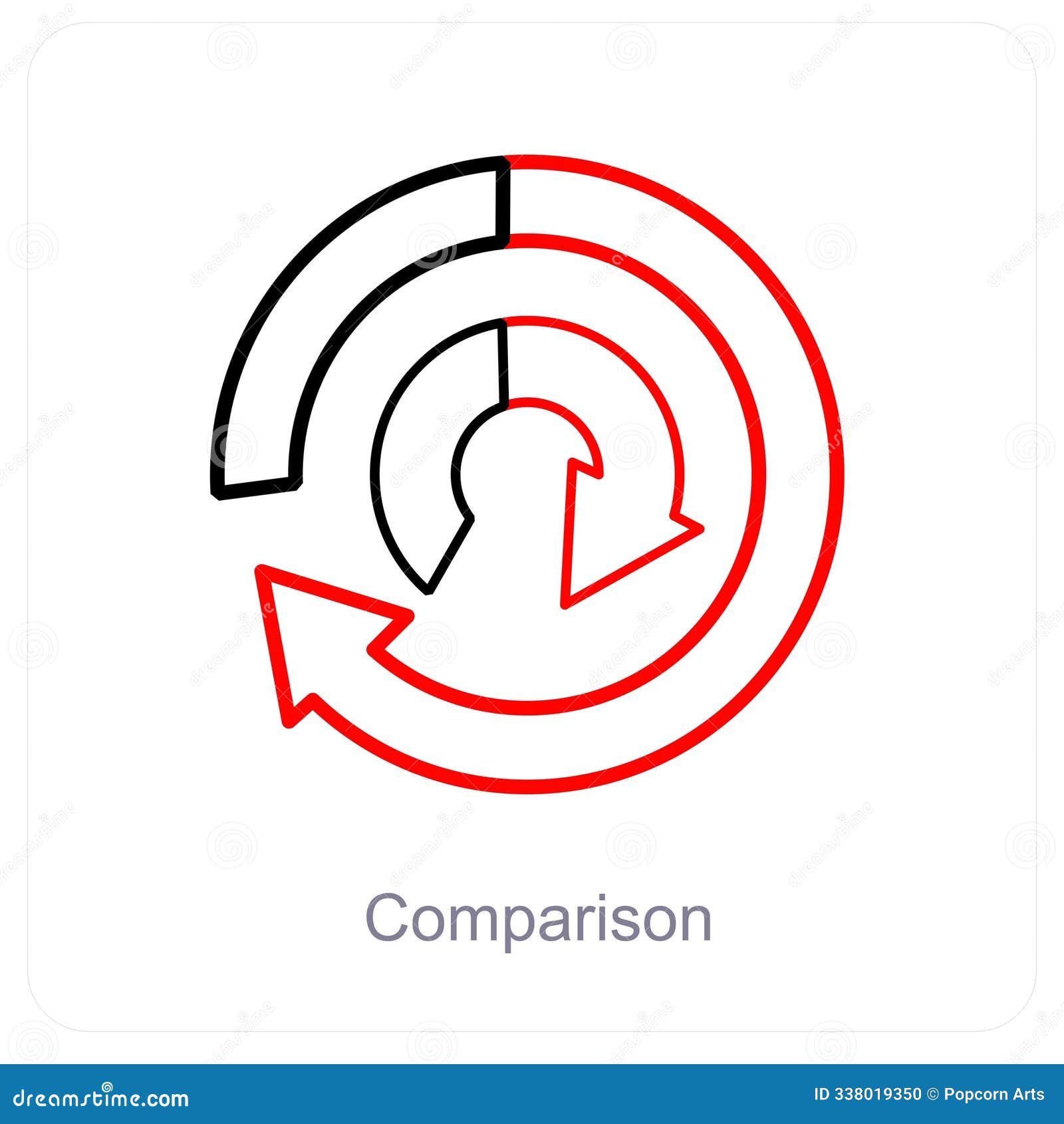 Comparison and Diagram Icon Concept Stock Illustration - Illustration ...