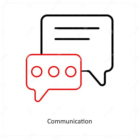 Communication and Message Icon Concept Stock Illustration ...