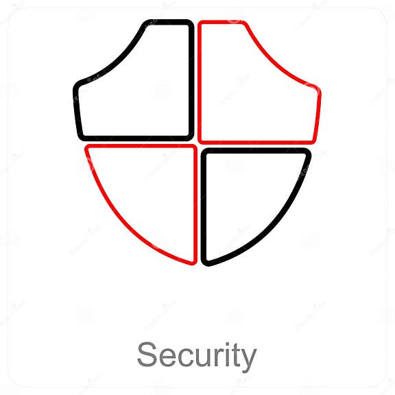 Security stock illustration. Illustration of black, vector - 338446812