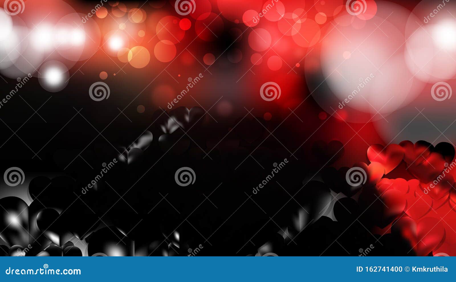 Red and Black Love Background Stock Vector - Illustration of black ...