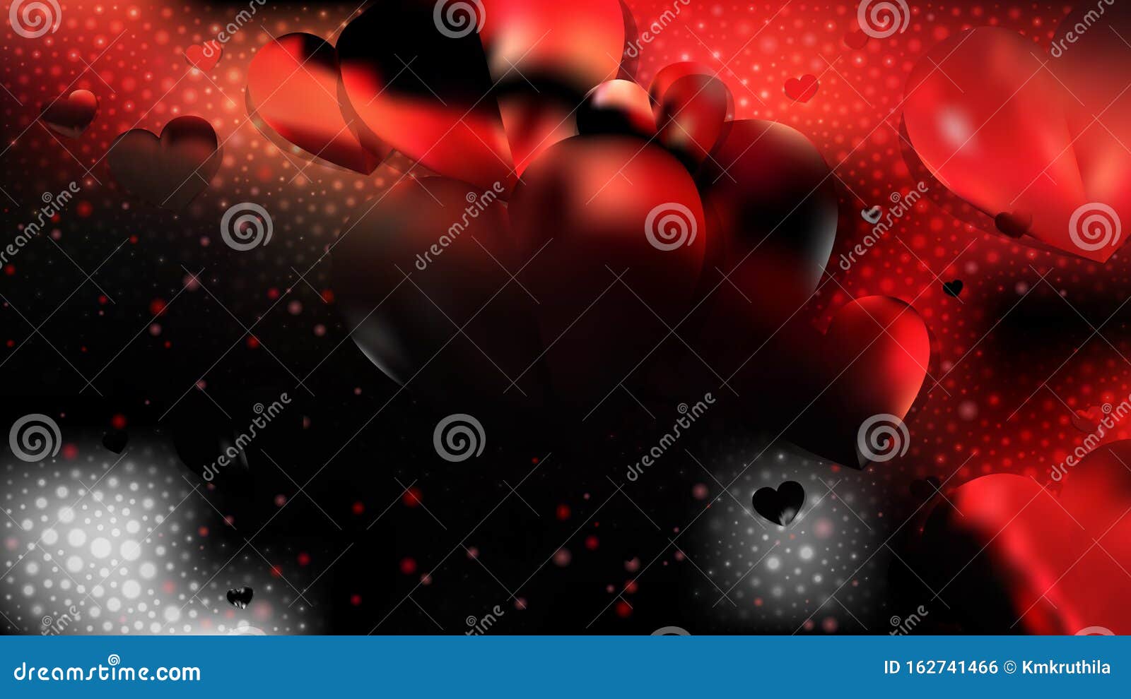 Red and Black Love Background Vector Art Stock Vector - Illustration of ...