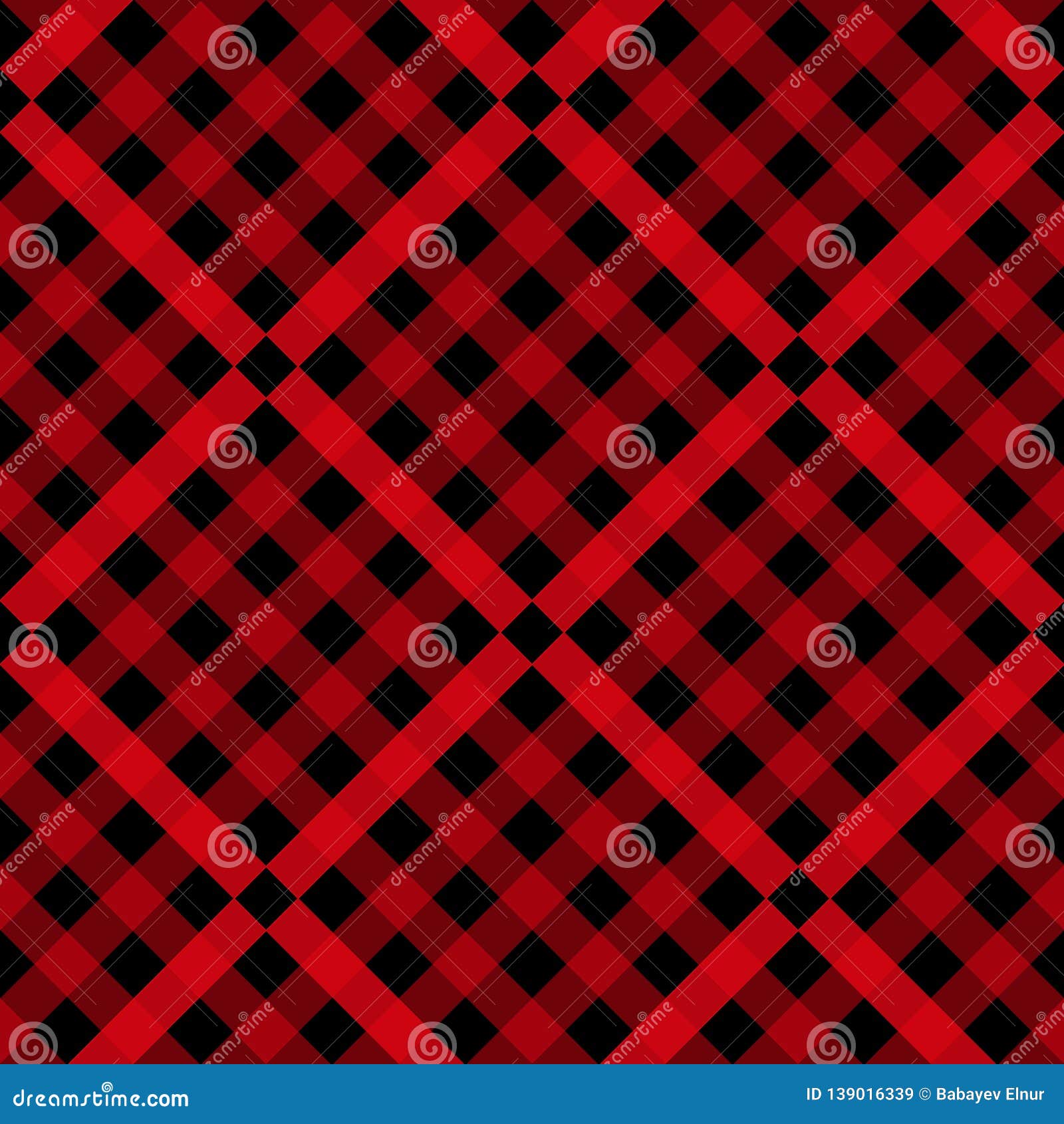 Red and Black Lumberjack Plaid Seamless Pattern Stock Vector ...