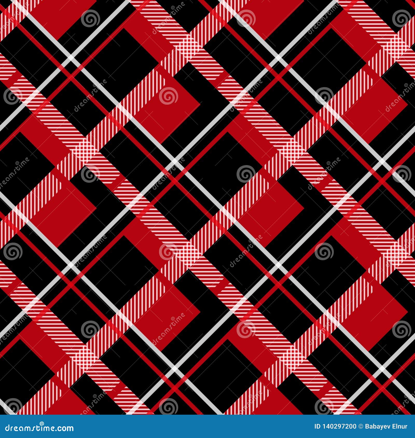 Red and Black Lumberjack Plaid Seamless Pattern Illustration Stock ...