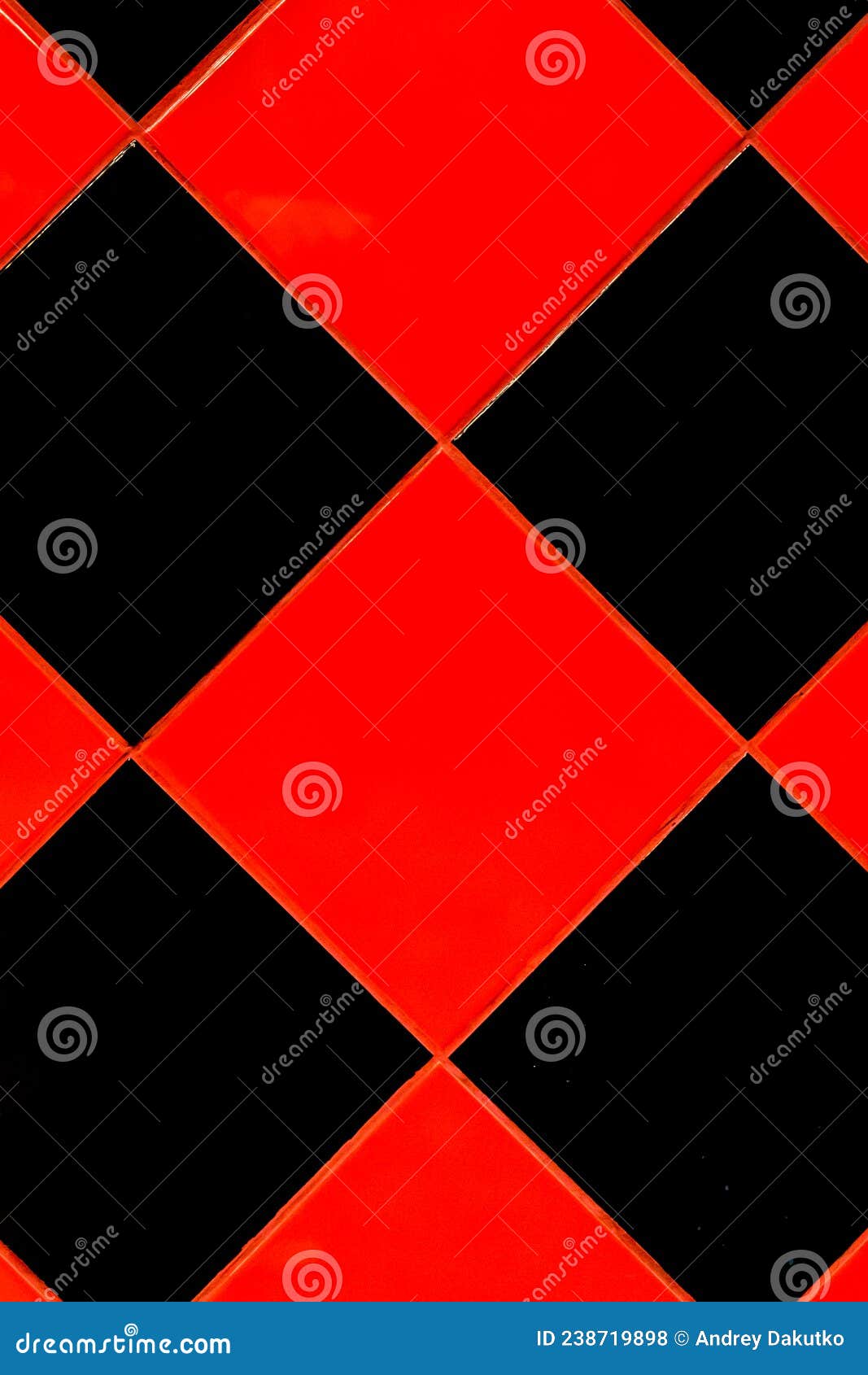 Red and Black Mosaic Ceramic Tile Abstract Pattern Interior Surface ...