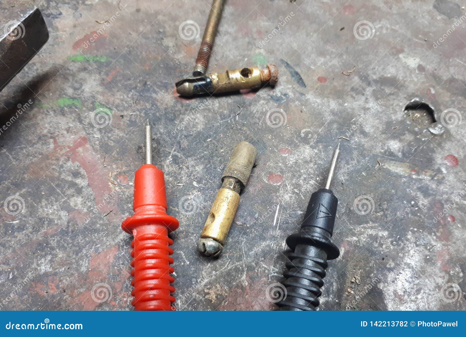 Multimeter Cable in Workshop Stock Photo - Image of cable, black: 142213782