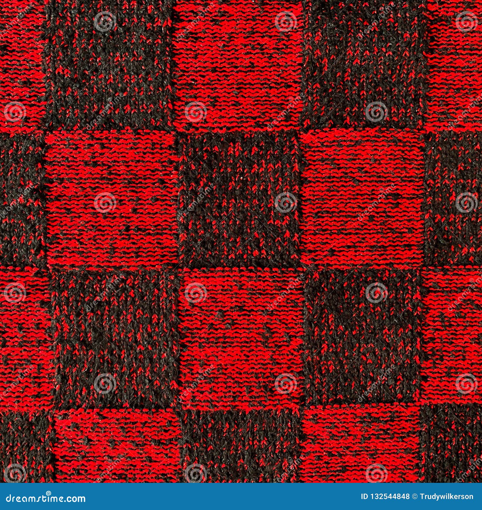 Red and Black Plaid in Weaved Pattern Texture Stock Photo - Image of ...