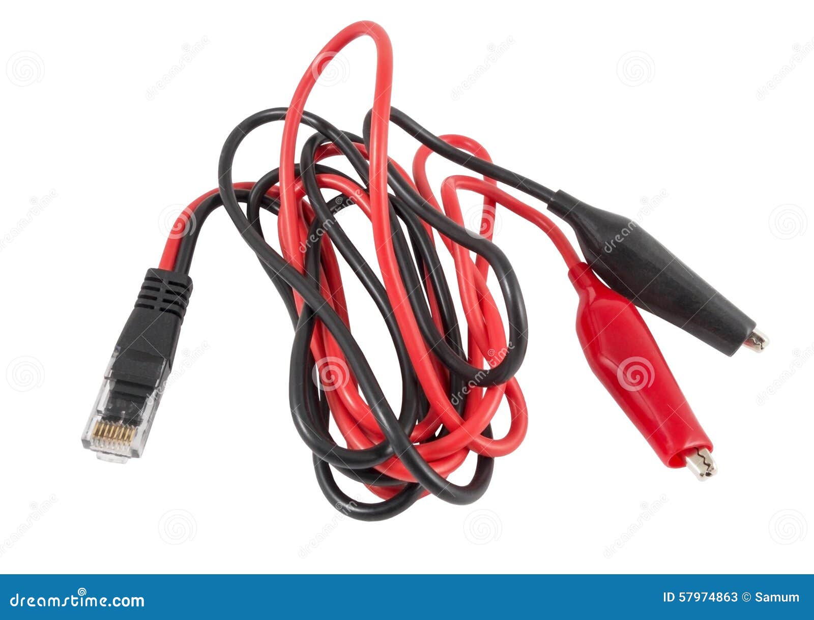 Red and black probes stock image. Image of calibration - 57974863