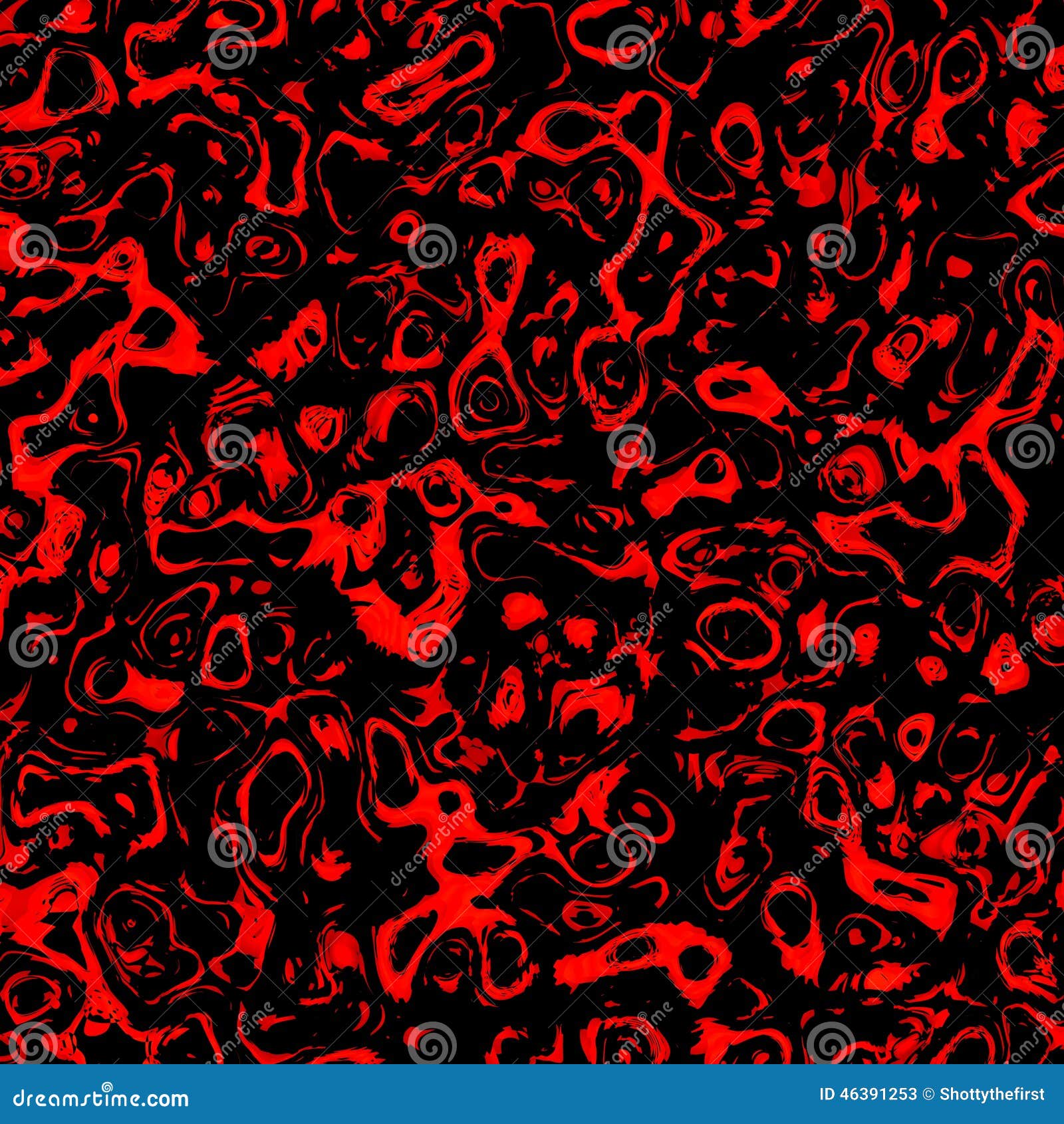 Red Black Psychedelic Abstract Background Stock Illustration ...