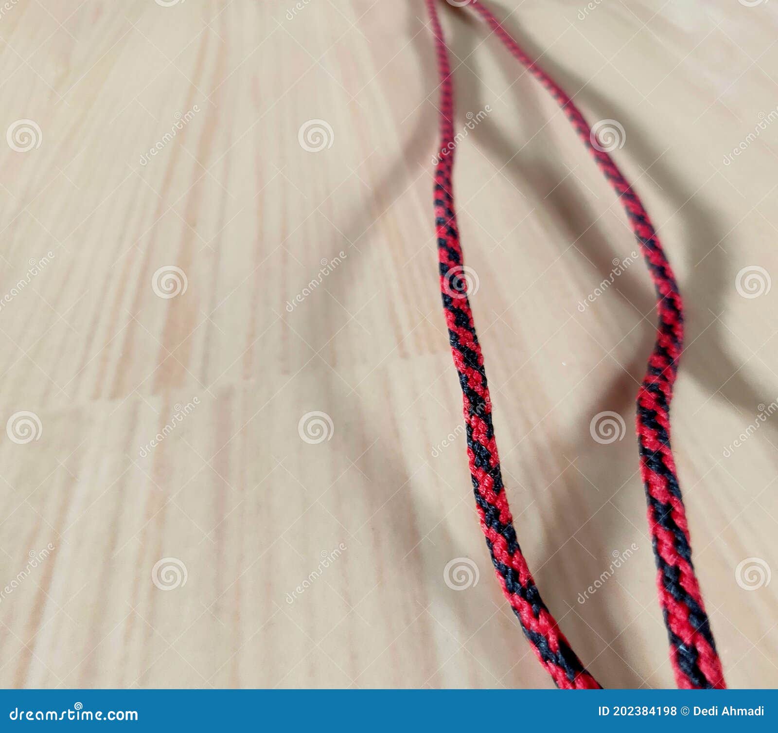The Red-black Rope on the Floor Stock Photo - Image of black, rope ...