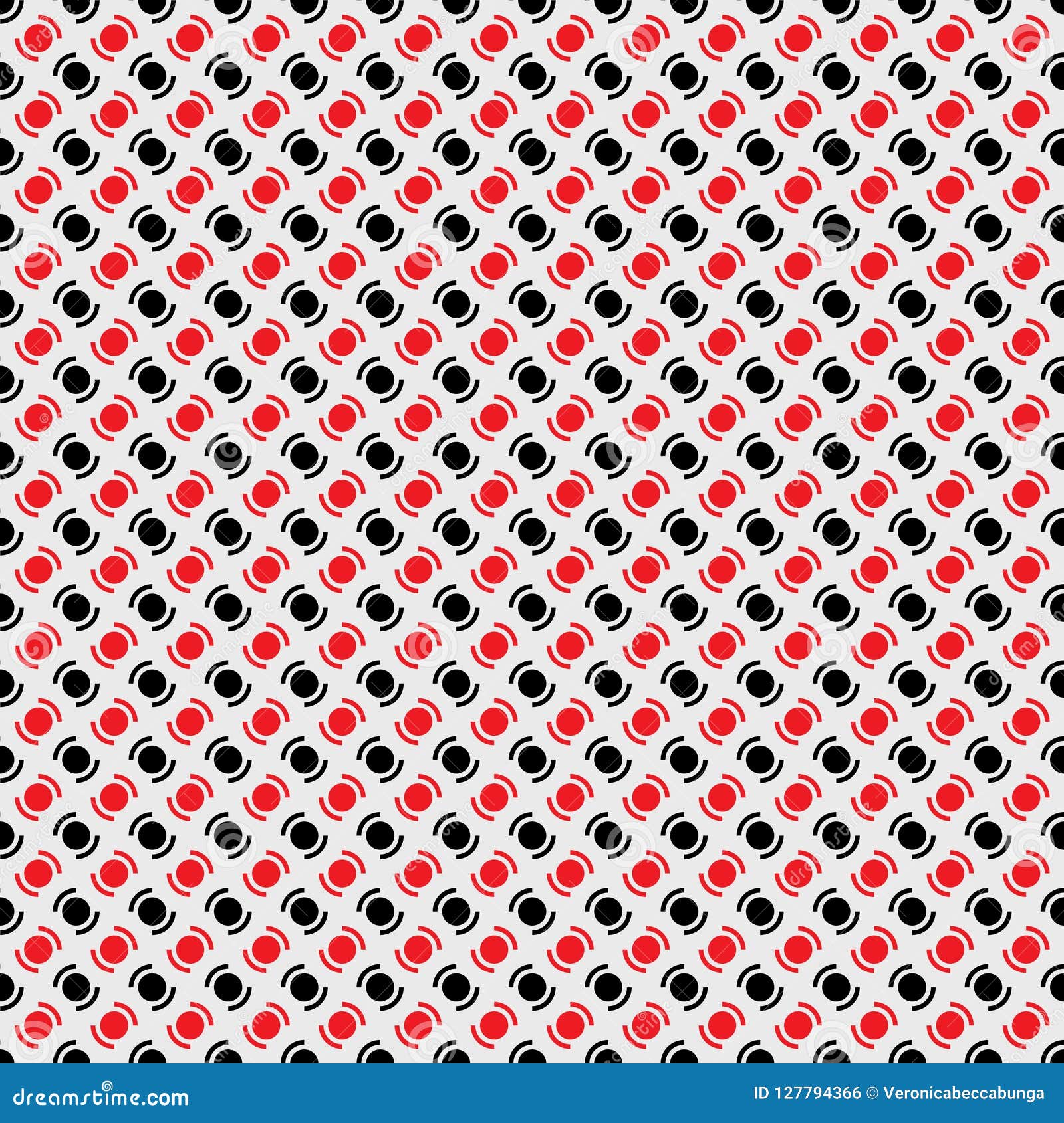 Red and Black Seamless Pattern on Light Gray Background Stock ...