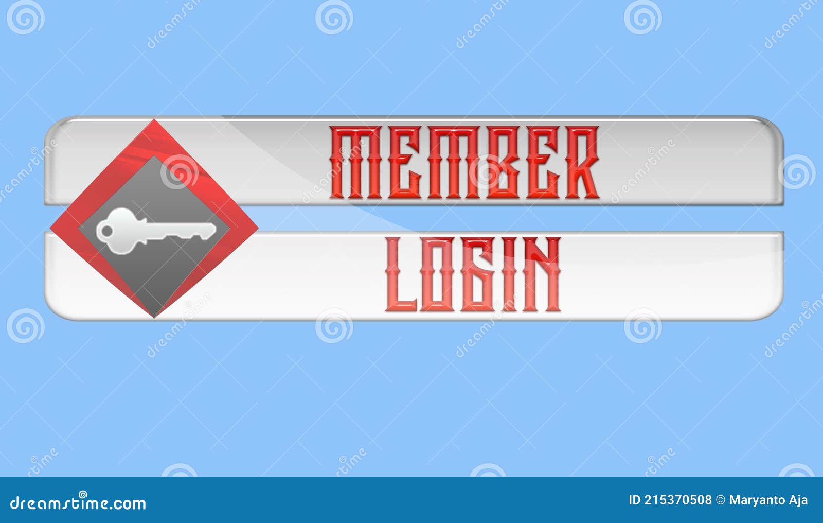 Red and Black Shiny Login Button Stock Illustration - Illustration of ...