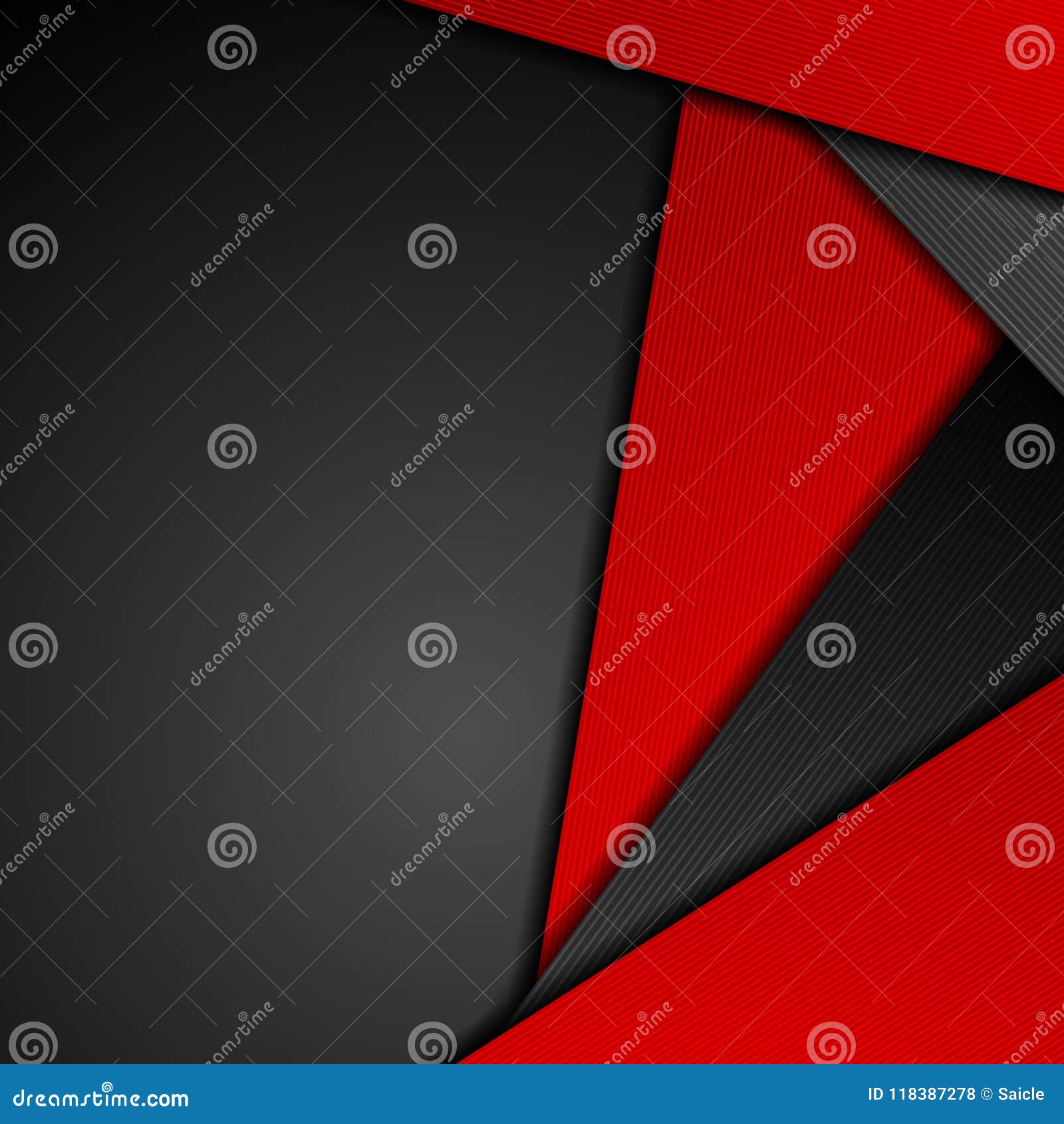 Red Black Tech Concept Abstract Background Stock Vector - Illustration ...