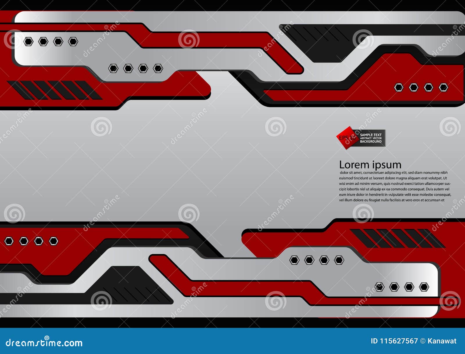 Red and Black Technology Abstract Vector Background Stock Vector ...