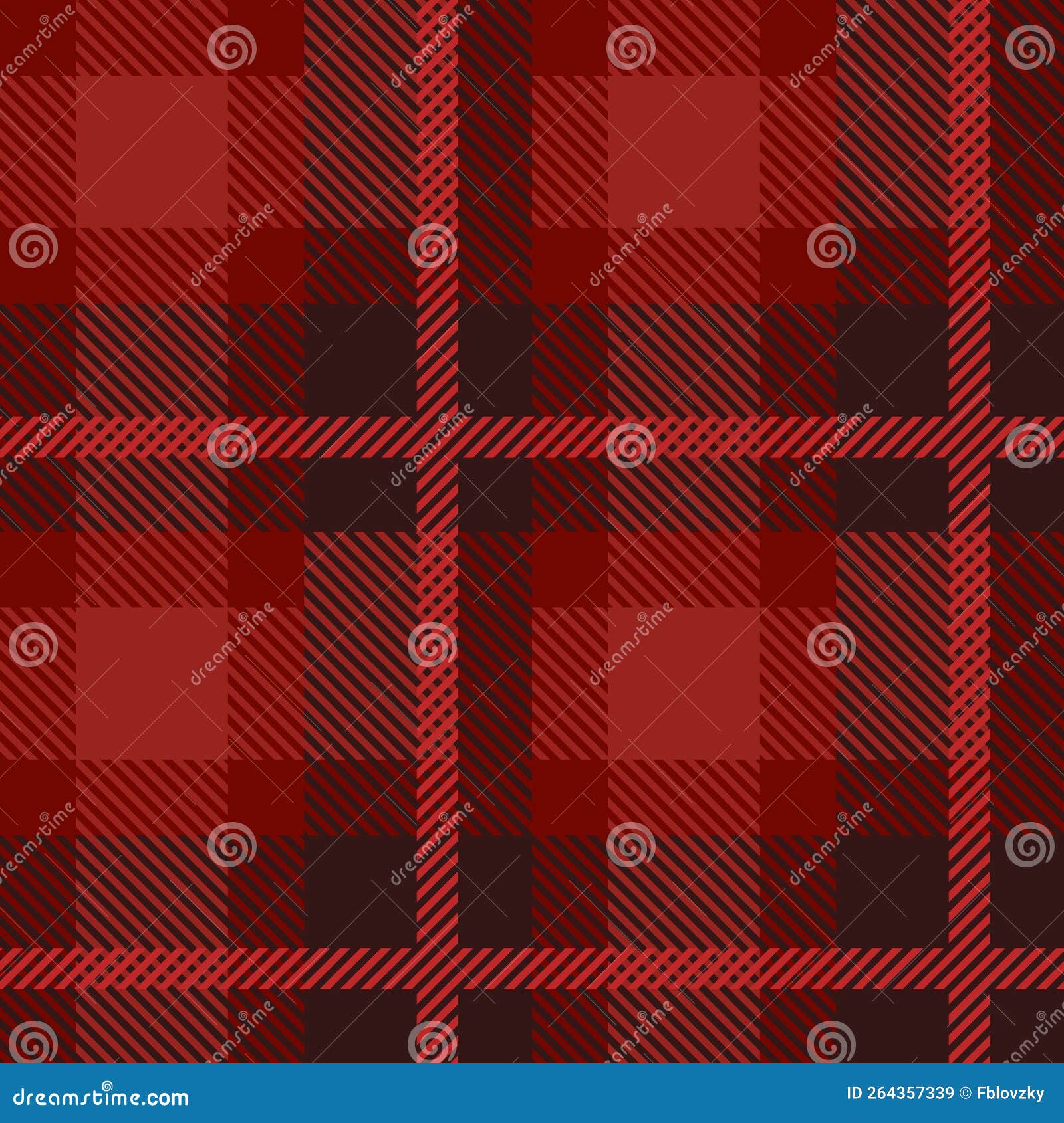 Red and Black Texture Checkered Scottish Fabric, Seamless Vector ...
