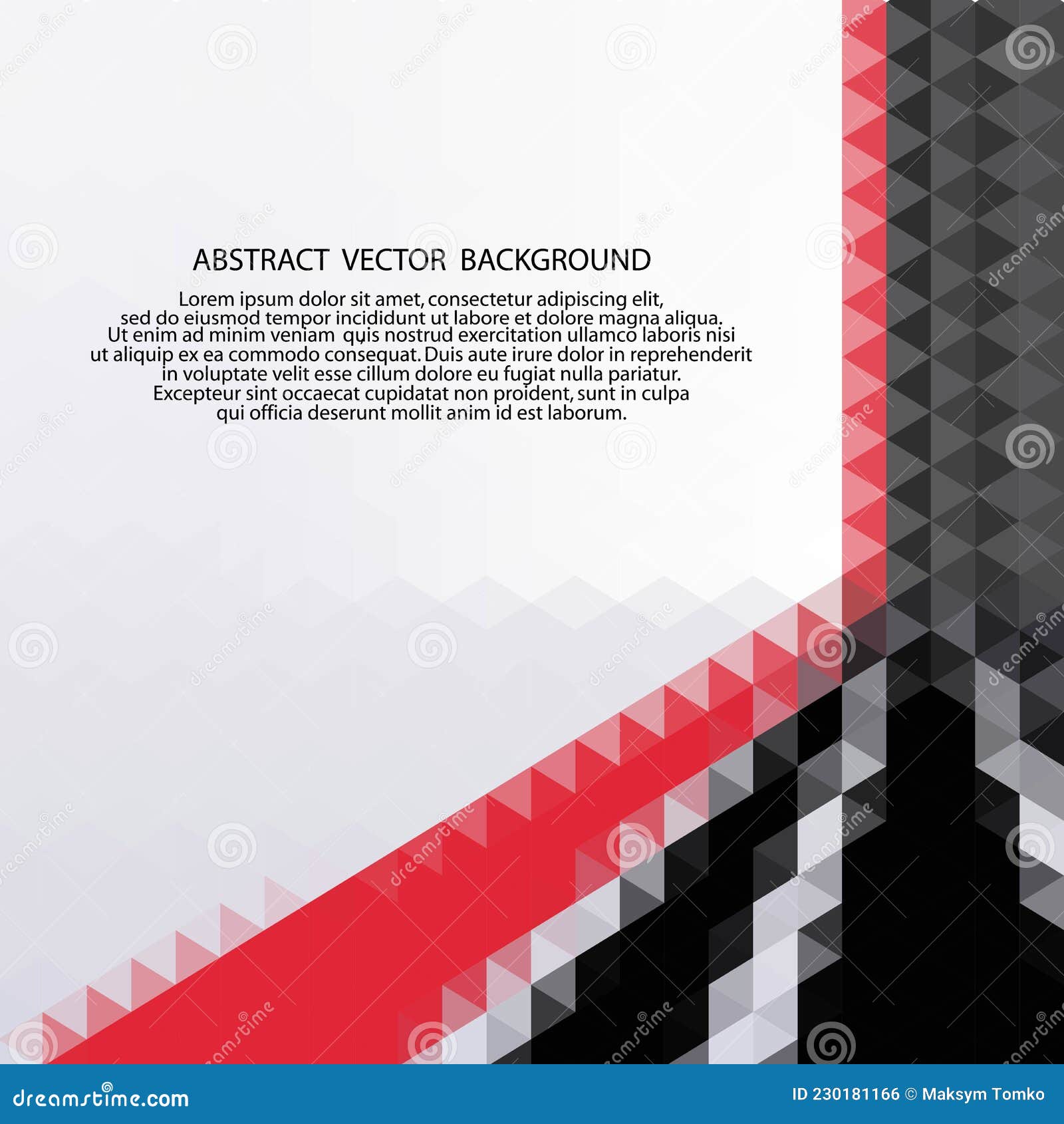 Red and Black Triangle Background. Eps 10 Stock Illustration ...