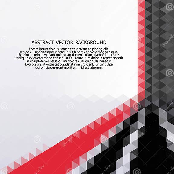 Red and Black Triangle Background. Eps 10 Stock Illustration ...